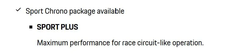 Is chrono plus really necessary on the Turbo? | Macan EV Forum, News, Info - MacanEVowners