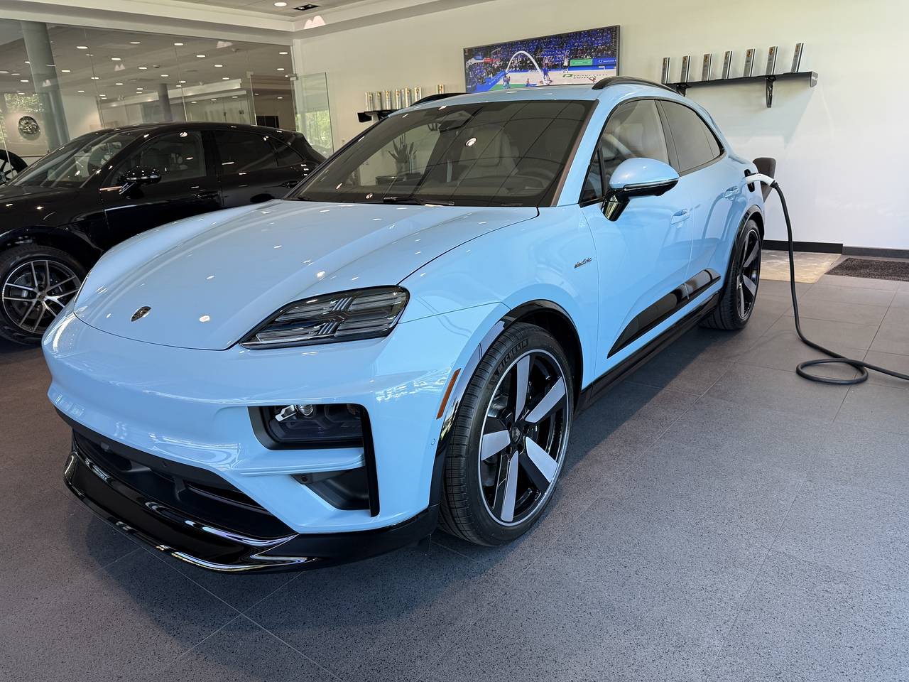 Here's my frozen blue Turbo - just took delivery! | Macan EV Forum ...