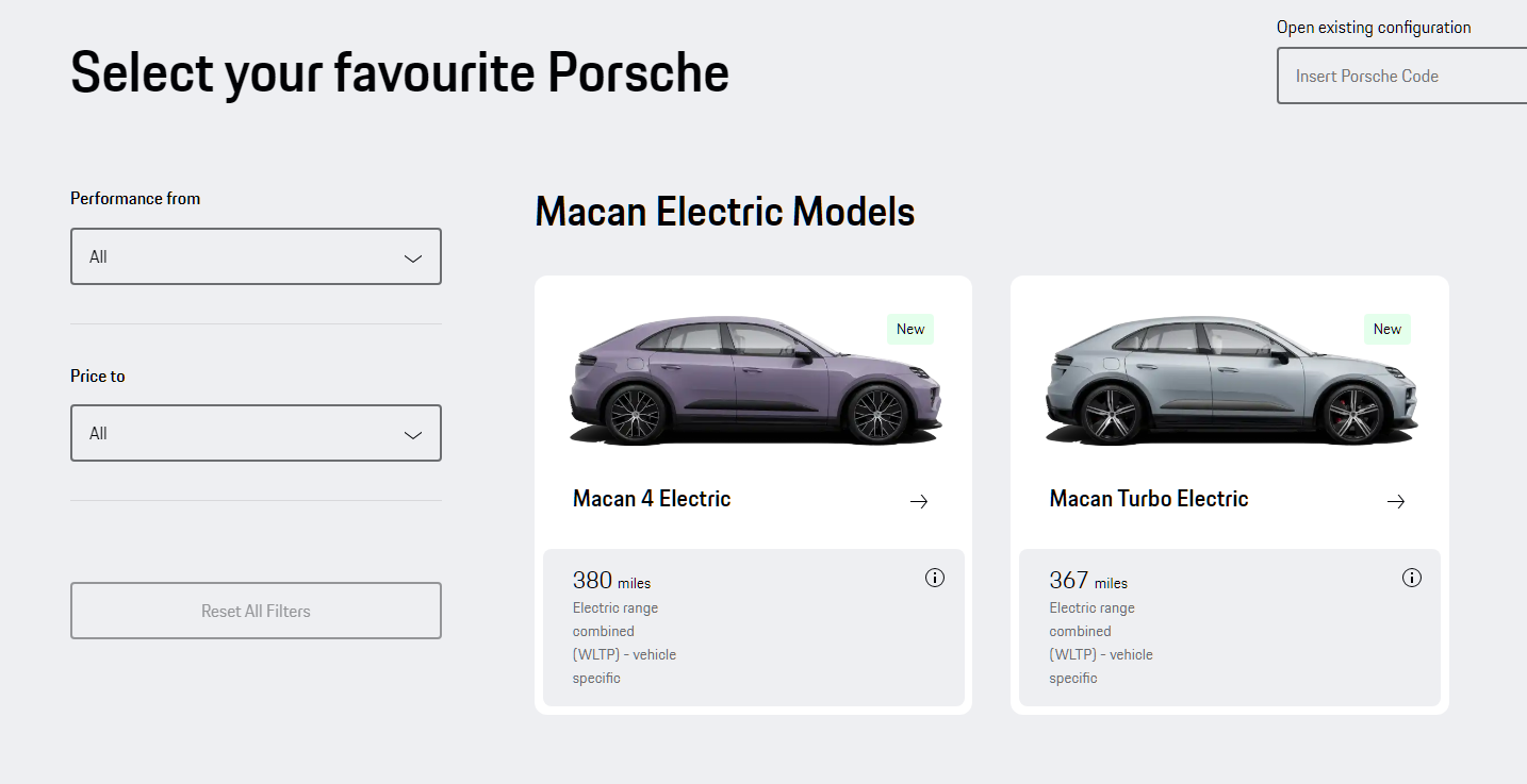Macan EV Configurator is Online! Post Your Build | Macan EV Forum, News ...