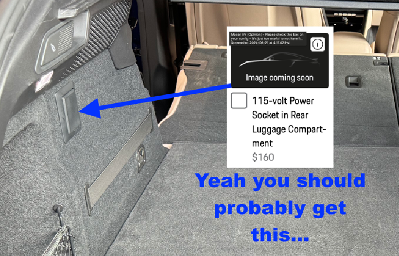 [Opinion] – Include the 115-volt Power Socket Option For Your Macan EV ...