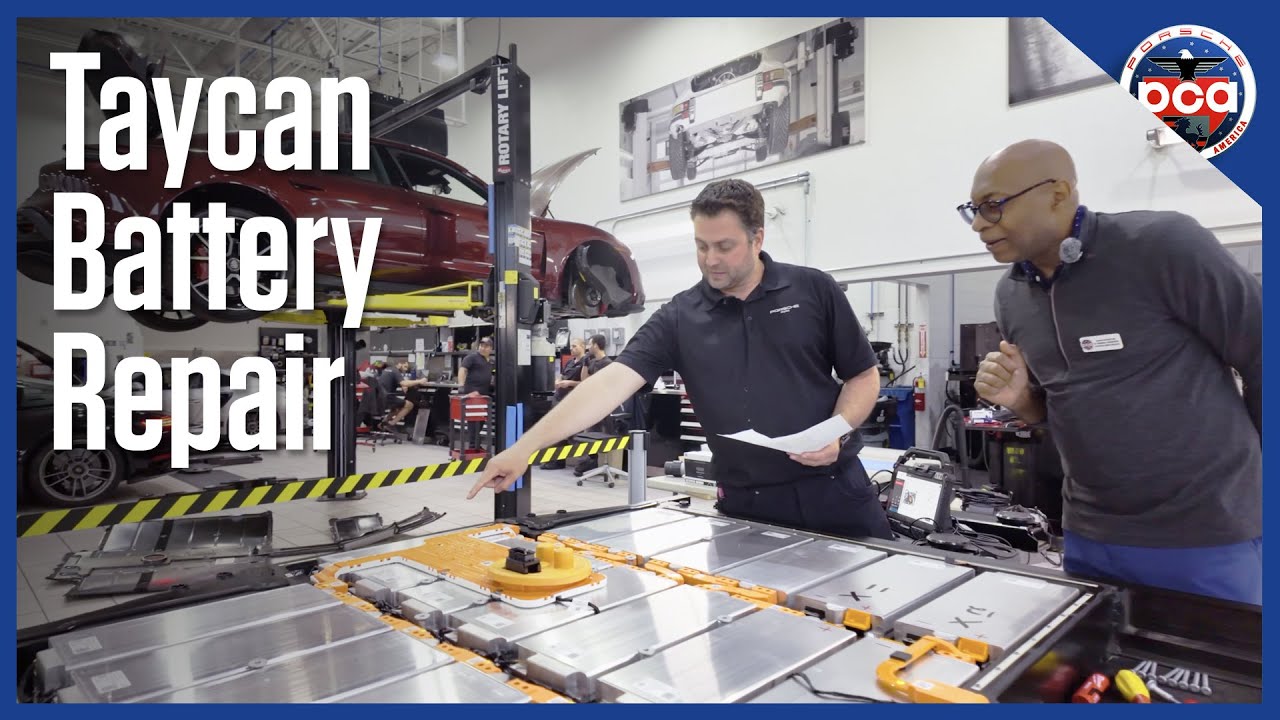PCA Video on Repairing a Porsche Taycan battery pack | Macan EV Forum ...